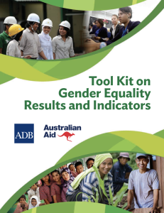 Toolkit on Gender Equality Results and Indicators - Mage